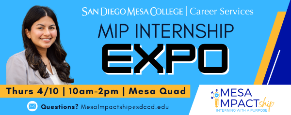 Internships | Mesa Impactship Program (MIP) | Work-Based Learning (WBL) | San Diego Mesa College